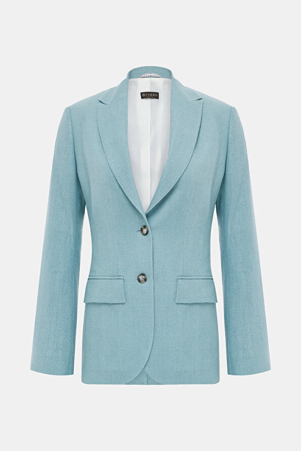 Vakko Women Blue Jacket
