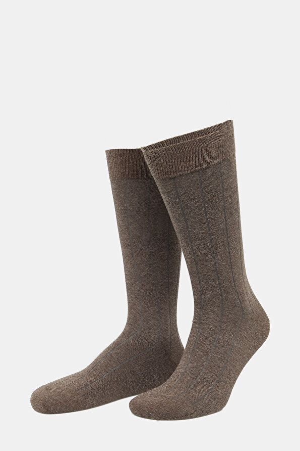 Vakko Men Brown Sock