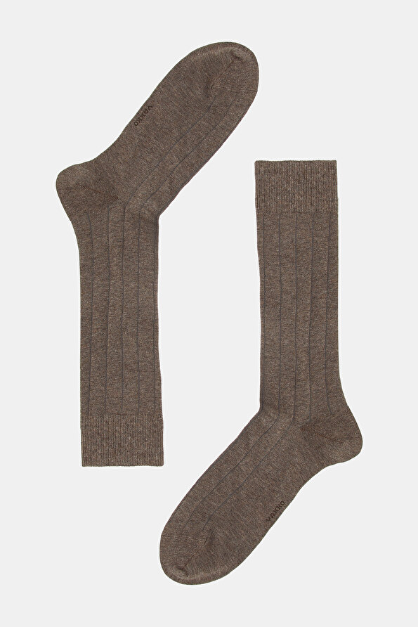 Vakko Men Brown Sock